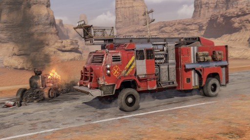 Cover car: Wasteland fire trucks - News - Crossout